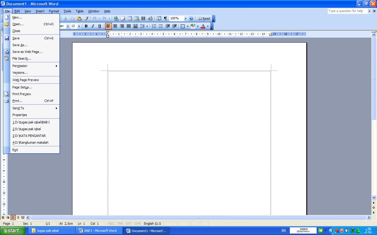 Teknologi Dan Informasi: mengenal Microsoft Word
