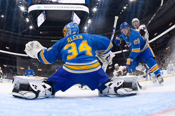 I Love Goalies!: Jake Allen 2018-19 Mask