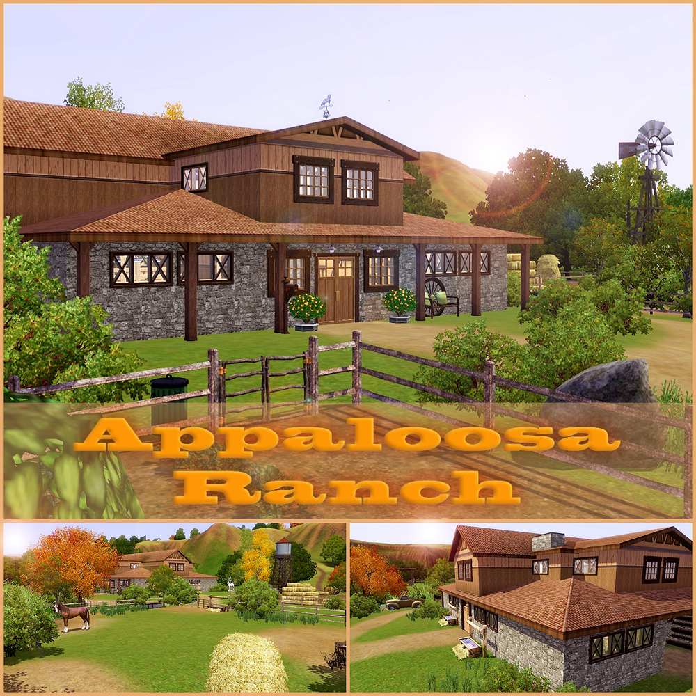 Lellu82's Sims 3 Blog: Appaloosa Ranch