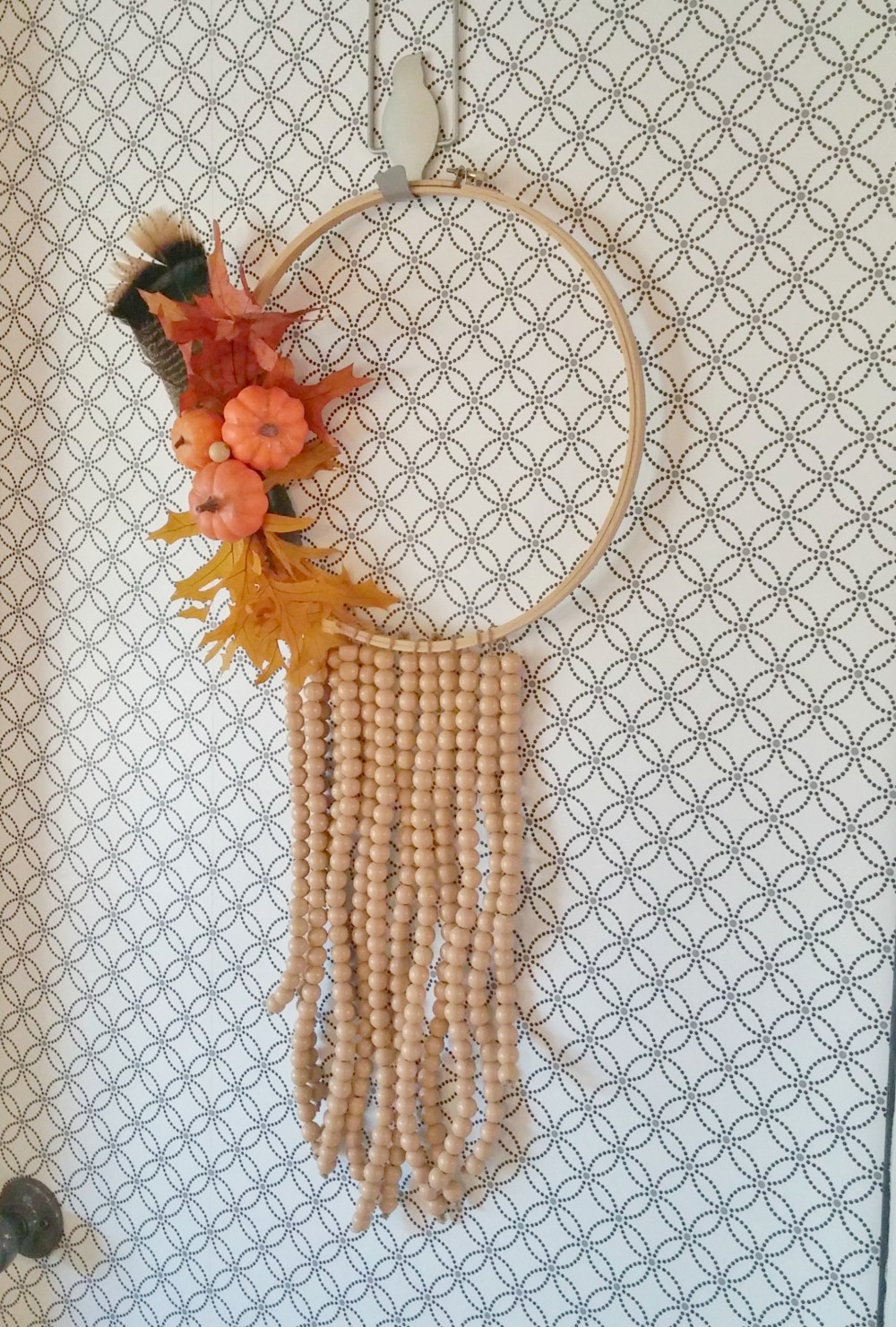 DIY Boho Fall Wreath - Little Vintage Cottage