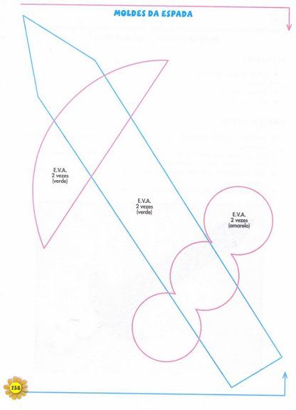 Espada do Soldado com molde