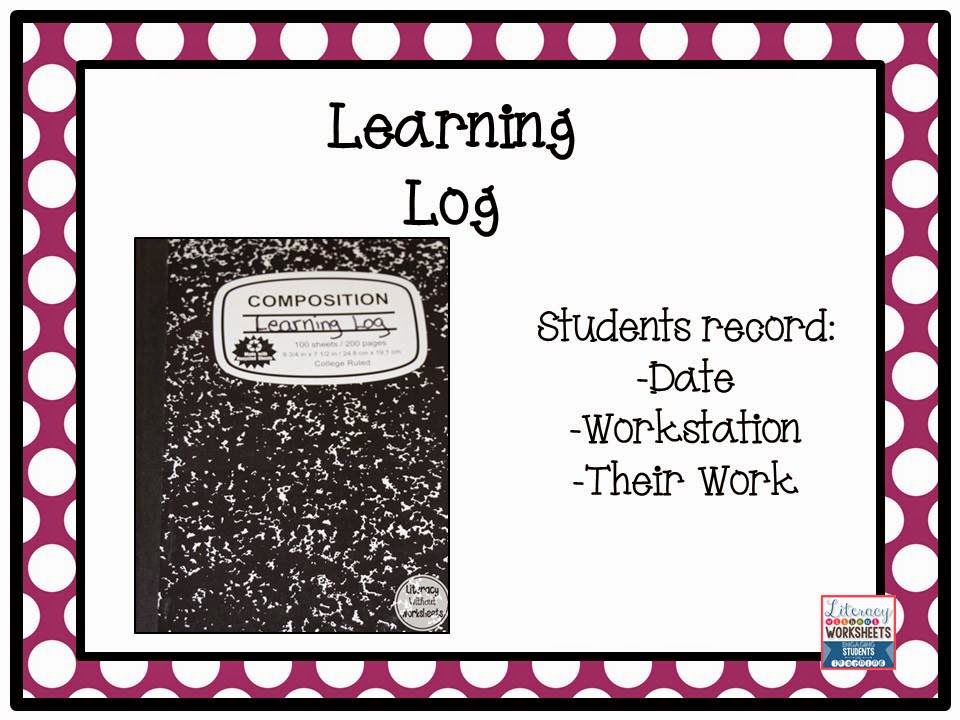 Pocket Chart Workstation and Learning Logs - Literacy Without Worksheets