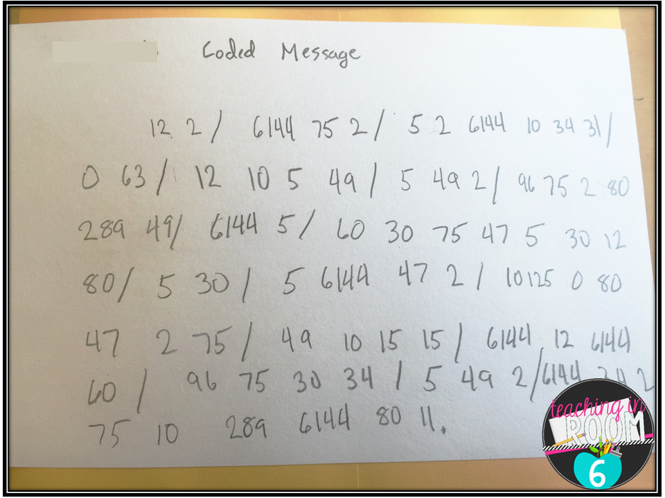 Battle Spy Codes of the Revolutionary War | Teaching in Room 6