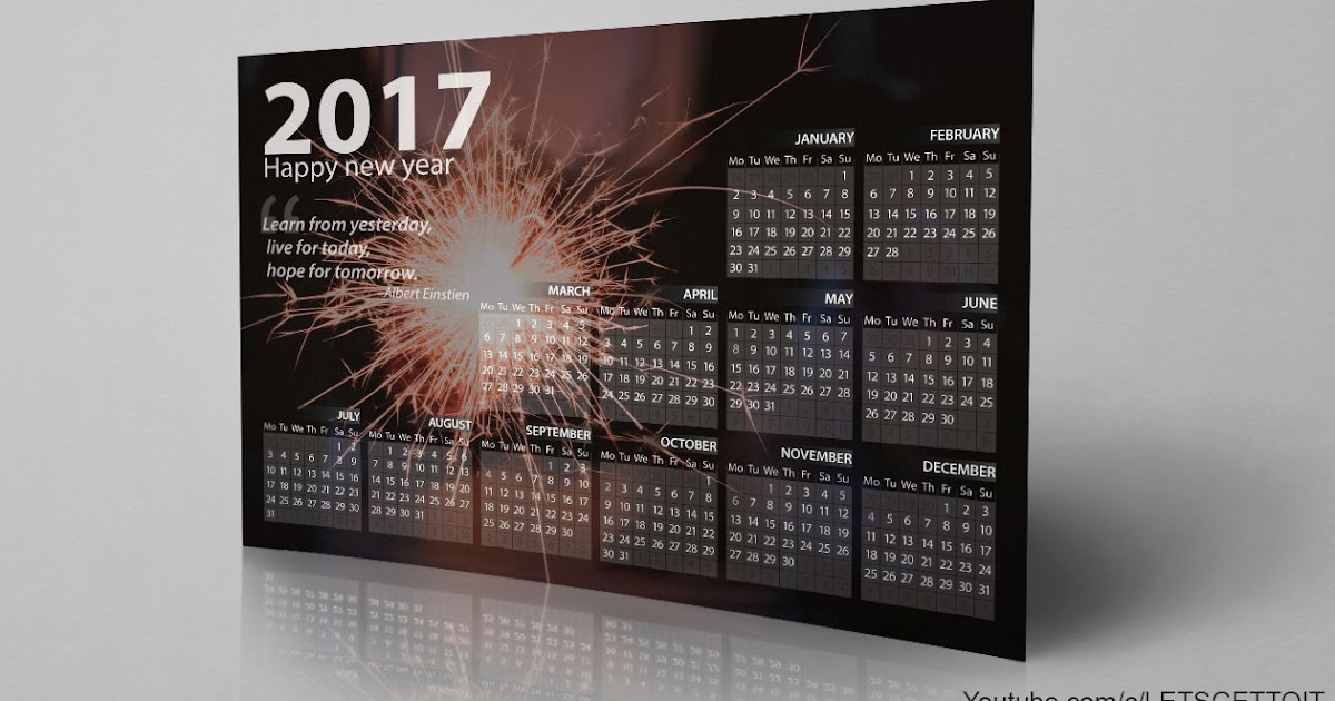 How to Make a Professional Calendar in Photoshop | rada