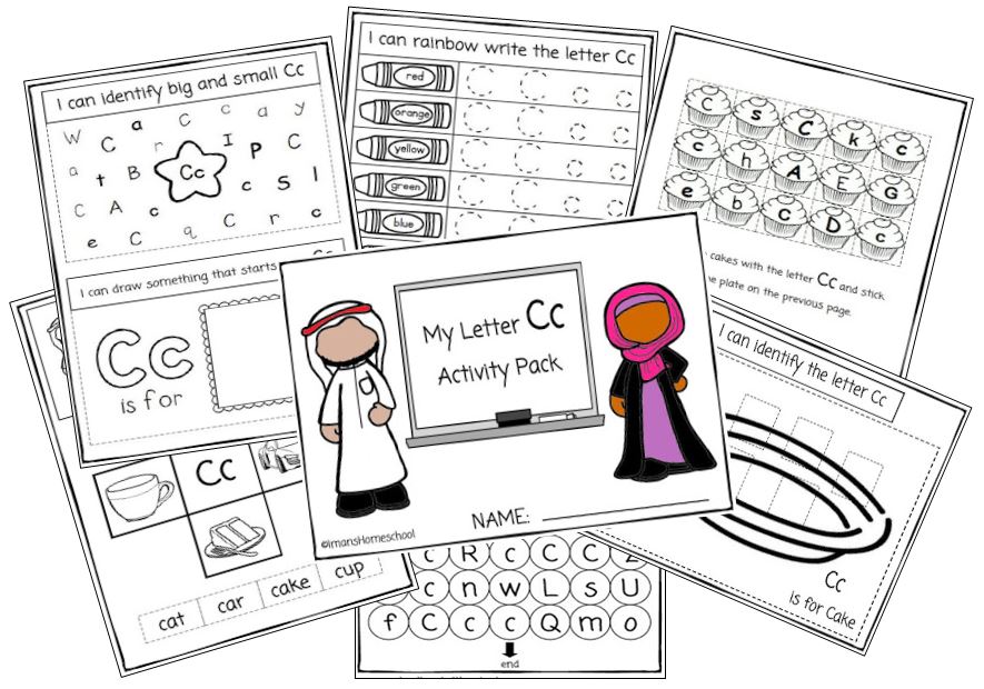 Iman's Homeschool ~ The Curriculum: Letter Cc Activity Pack