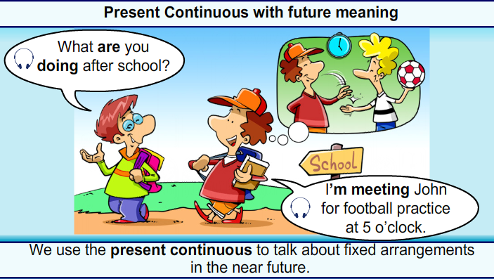 ELC - Student Blog: Grammar: Present Continuous (Future meaning)