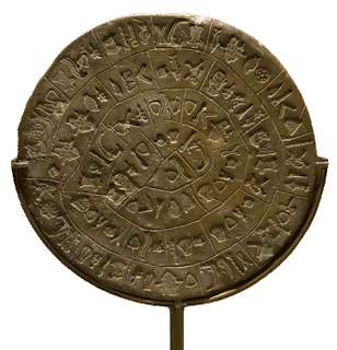 Creation - The Written Truth: PHAISTOS DISK, ARCHAIC GREEK, CRETE ...