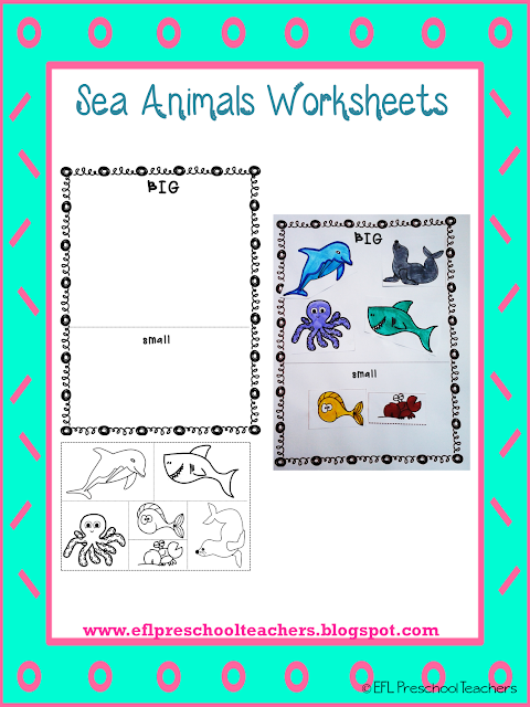 ESL/EFL Preschool Teachers: Sea Animals- Ocean Theme for Preschool ELL