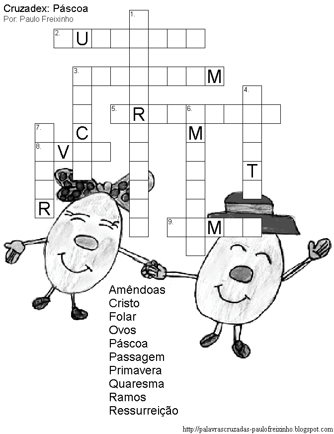 Palavras Cruzadas - Paulo Freixinho: Cruzadex: Páscoa