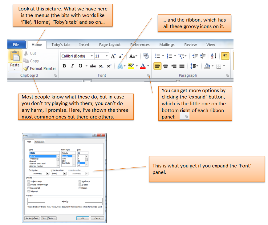 My Creative Stream: Microsoft Word script formatting