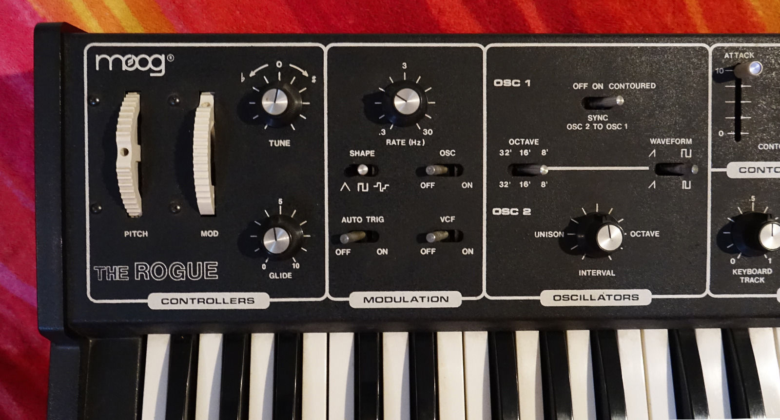 MATRIXSYNTH: MOOG ROGUE ANALOG SYNTH SHOWROOM CONDITION SN 8992