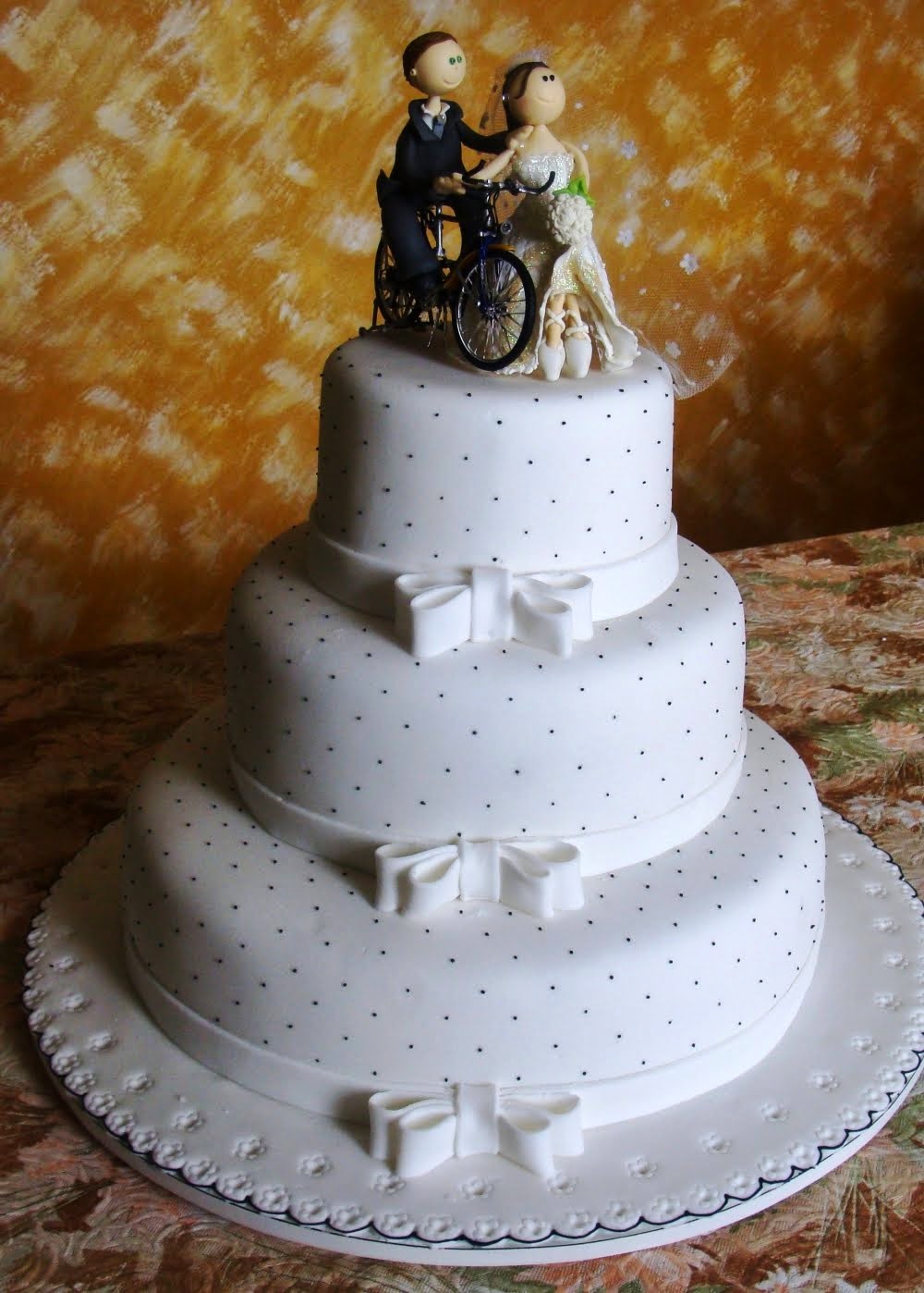 dirce correa cake designer : BOLO DE CASAMENTO - Laço Chanel