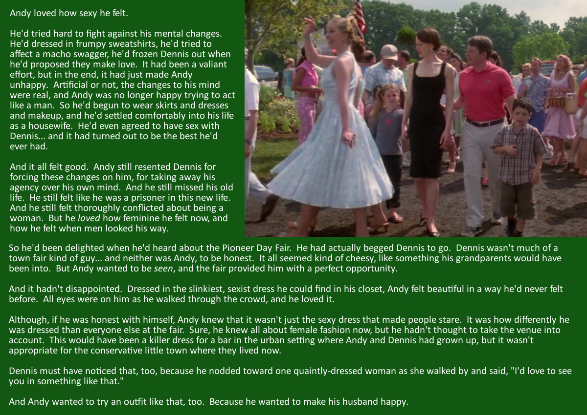 Swapgirl's Captions: The Stepford Transformation 5 and 6