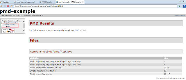 Anshul's Blog: PMD - A Step towards Writing Clean Code