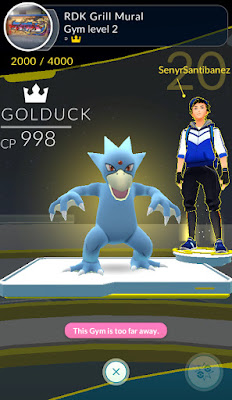 Pokemon Go: Golduck in Gym
