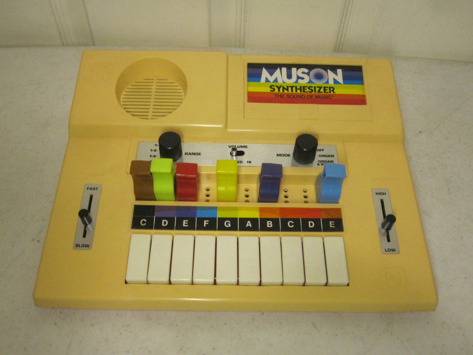 MATRIXSYNTH: Vintage 1978 Muson Synthesizer in Yellow