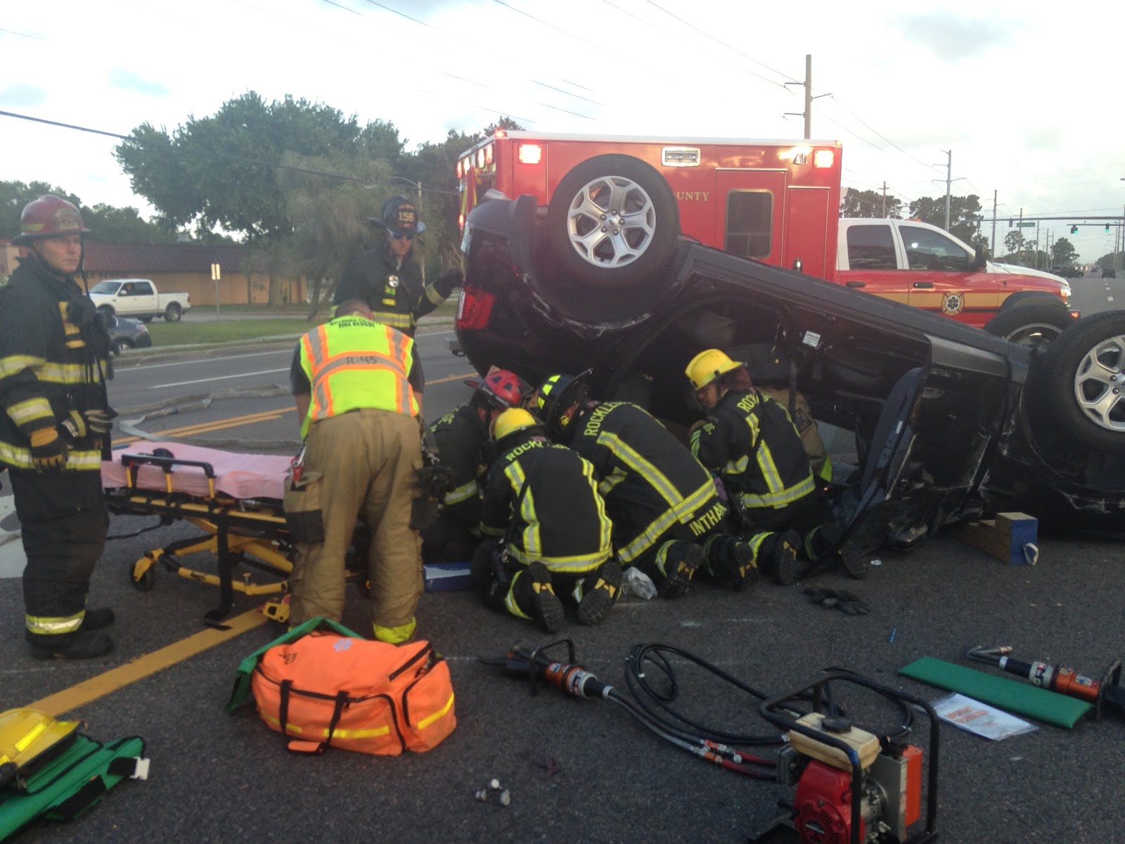 Rockledge Fire Department works an MVC with extrication ~ Rockledge ...