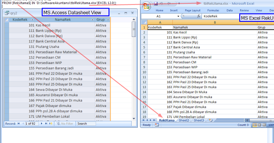Menggunakan Database Eksternal di MS Access Query - Access Terapan
