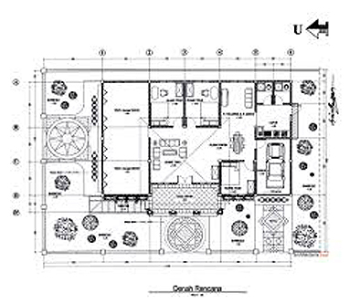 Denah Rumah Minimalis Modern yang Artistik