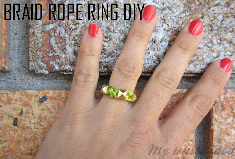 BRAID ROPE RING DIY | MY WHITE IDEA DIY