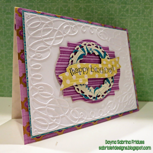 Sabriolet Designs: Randomness . . . Featuring DCWV's Violet Leaf