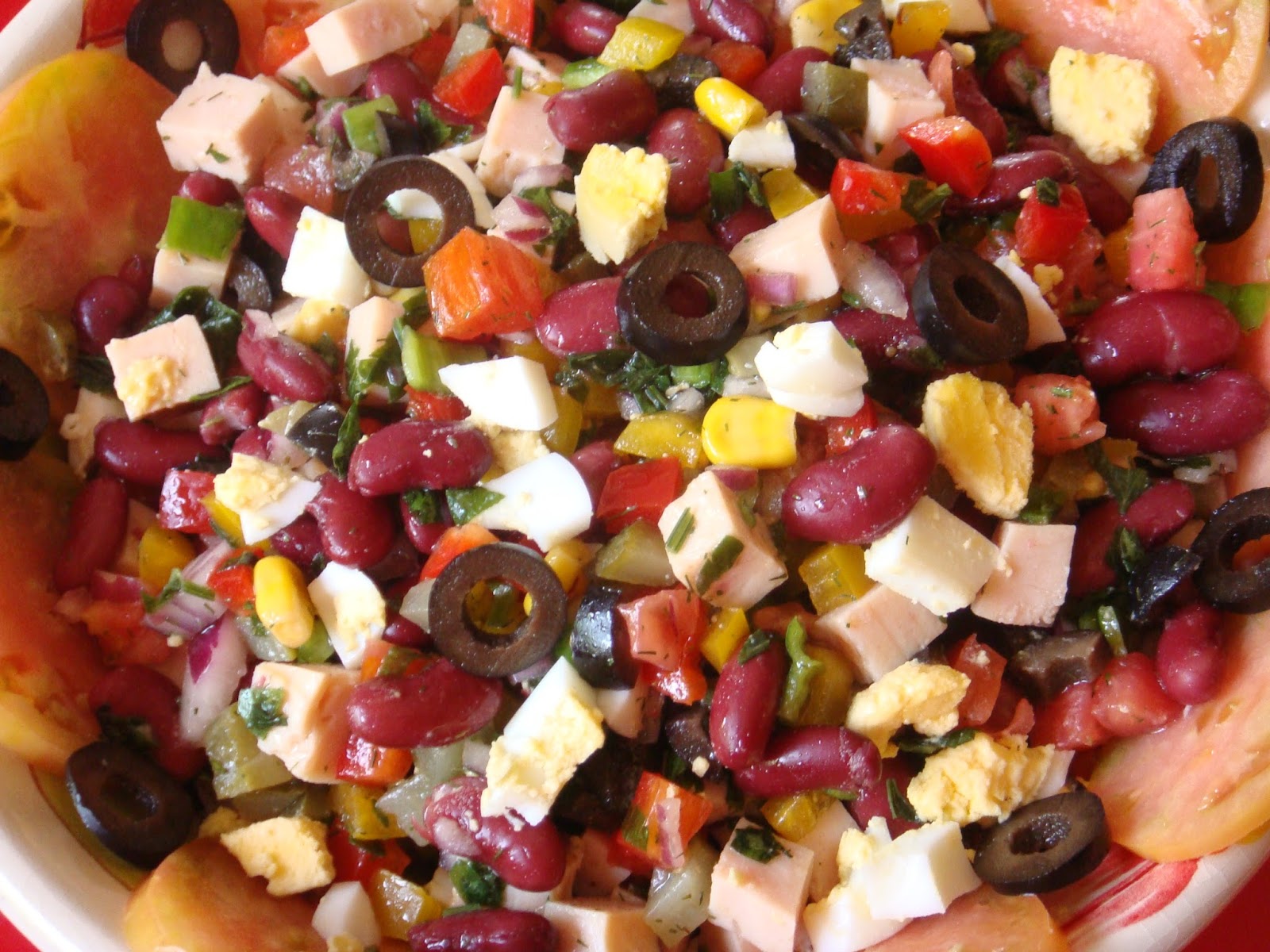 Sopita de la olla: Ensalada de alubias rojas