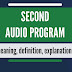 Second audio program