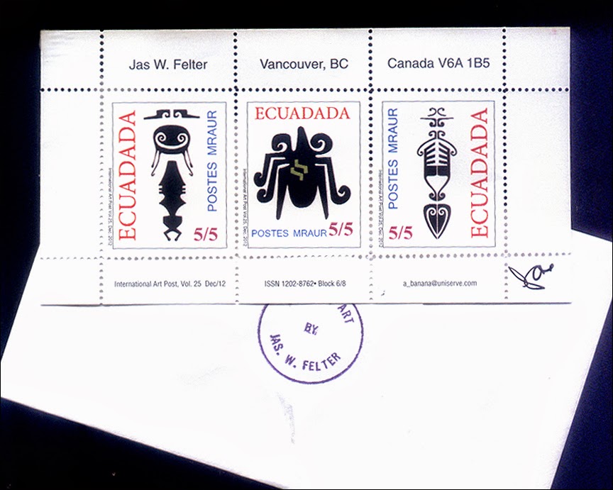 Mailarta Queen of Poste: Jas W. Felter, Vancouver, British Columbia, CANADA