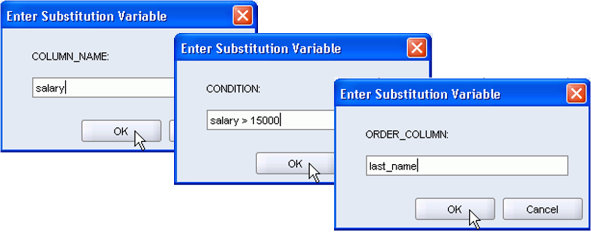 Substitution Variables Connect