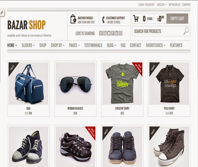 Download Template : Bazar Shop wordpress e-Commerce Theme