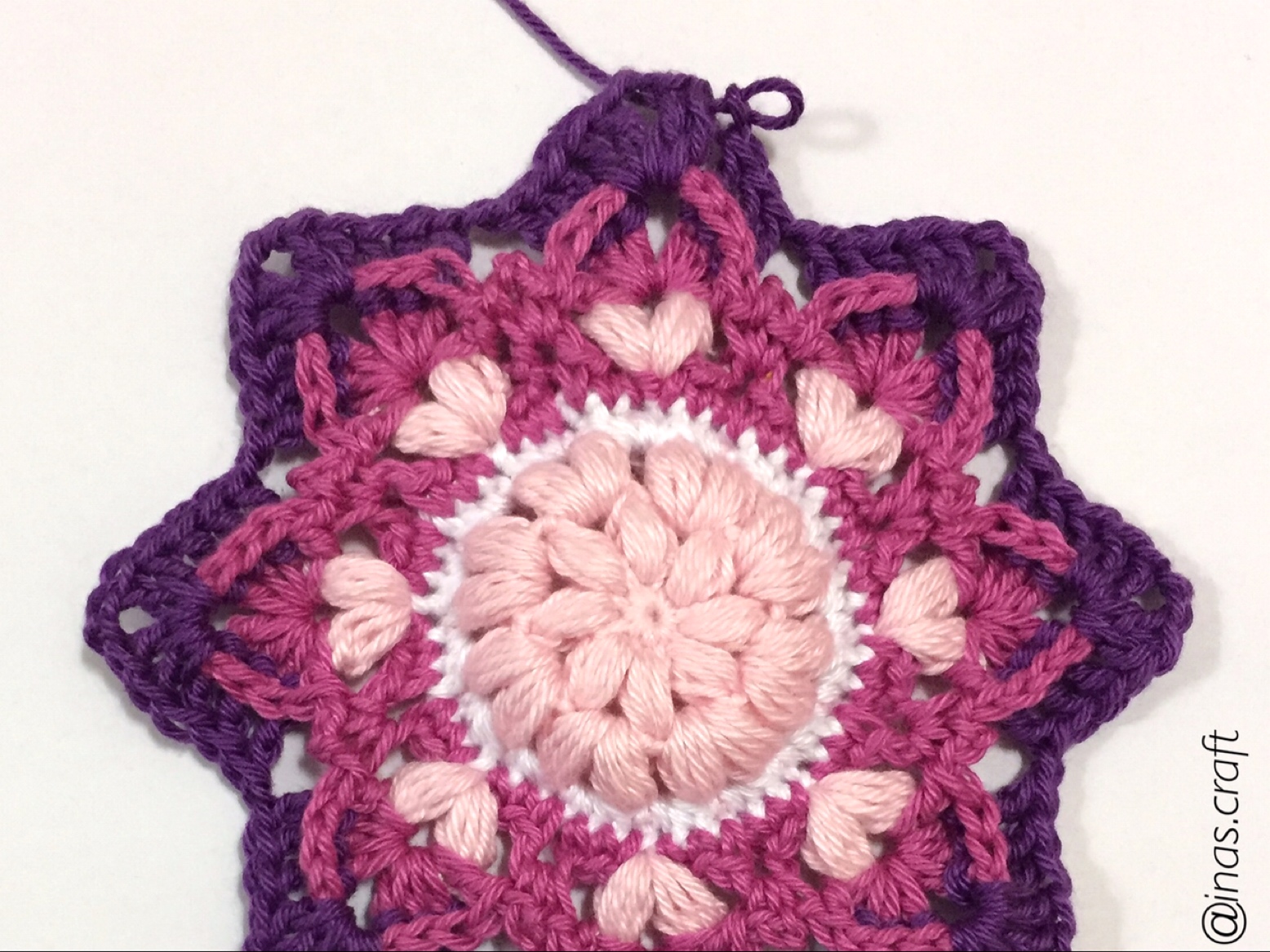 Puffy Mandala mini-CAL (Part 3) - Inas Craft