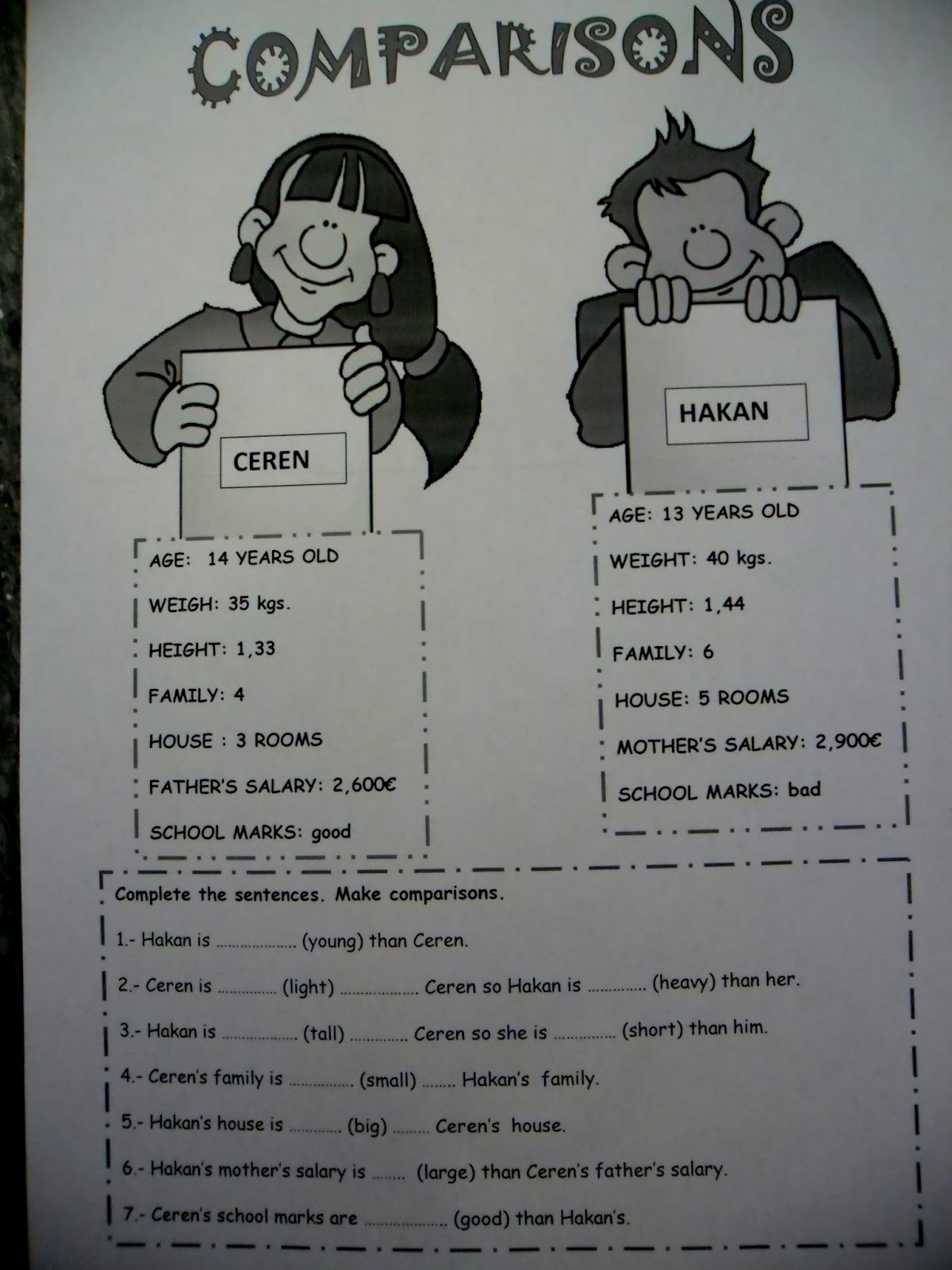 Burcu's WORLD: Comparatives and Superlatives Lesson Plan