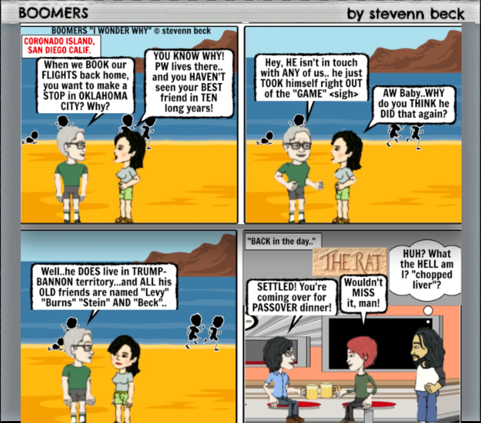 Stevenn Beck's "BOOMERS" Comic Strip: BOOMERS COMIC February 2017