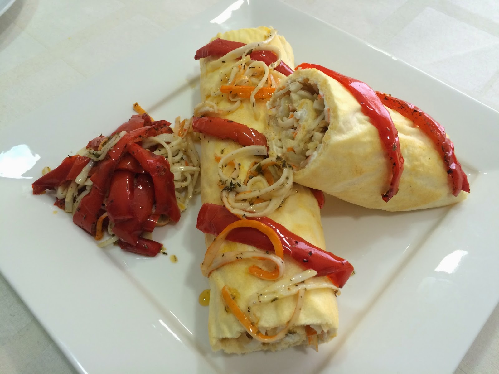 Sugar Avenue: Brazo de gitano light de surimi al ajillo