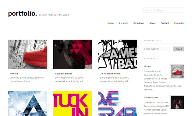 Desain Website Gallery Online Minimalis