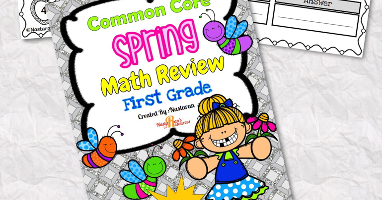 Nastaran's Resources: Friday Freebie {Common Core Spring Math Review}