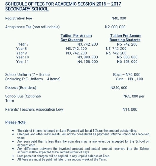 See primary and secondary school fee charge in Lekki - Nicole Kaima's Blog