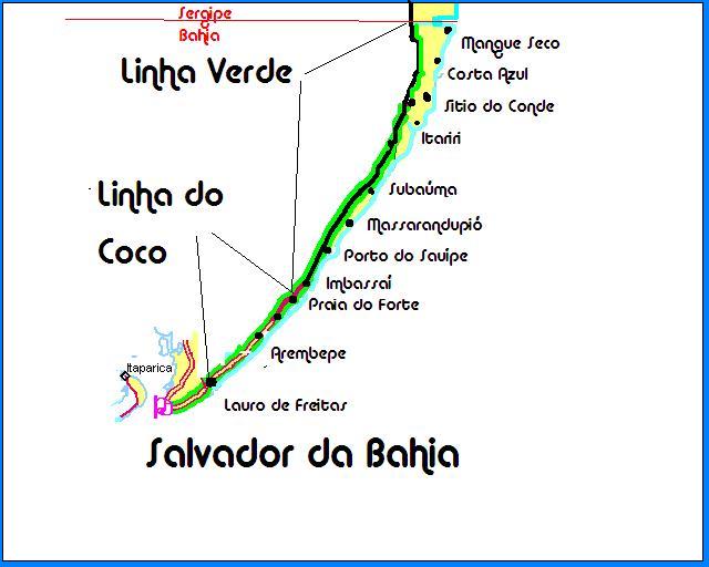 Planete Joce en Amérique: Le littoral nord de Bahia