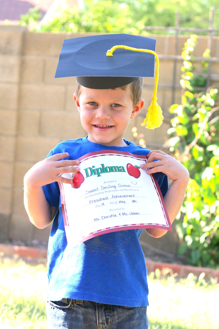 J and J Hall: Simon's Preschool Graduation