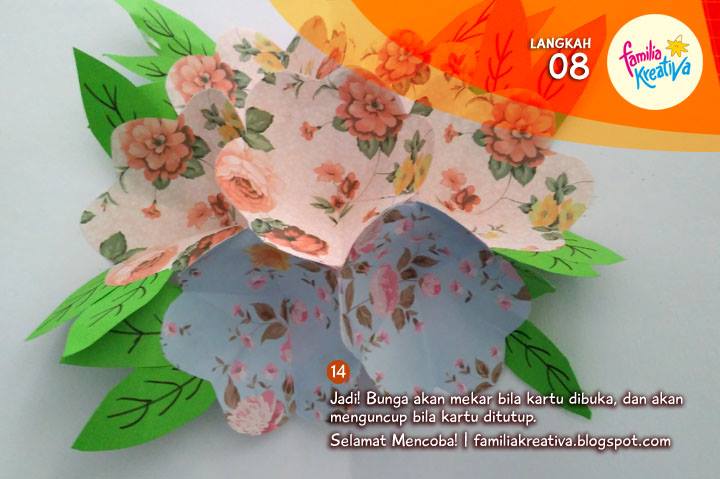 Tutorial Membuat Pop-Up Kartu Bunga