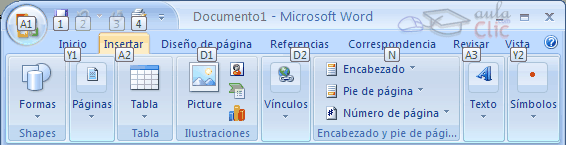 Barra de herramientas word: 2016