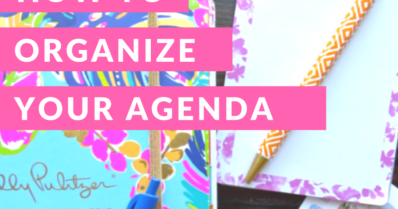 How to Organize Your Agenda [ The Daily Amy ]