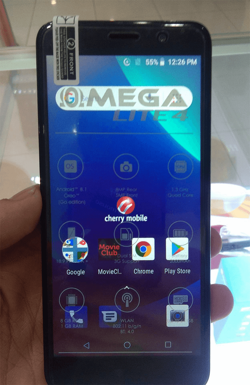 Cherry Mobile Omega Lite 4 has an 18:9 screen and Android 8.1 Oreo (Go ...