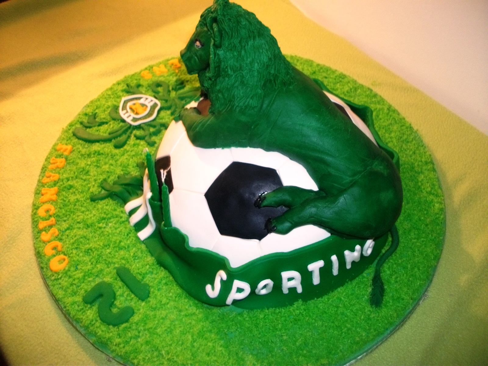 Os Bolos da Terê - Cake Design: Sporting - Leão