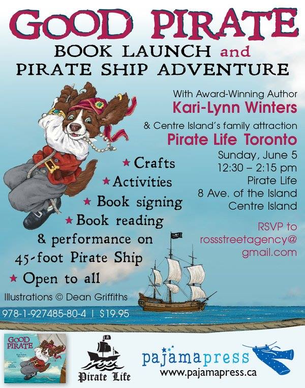 CanLit for LittleCanadians: Good Pirate: Book launch (Toronto's Centre ...