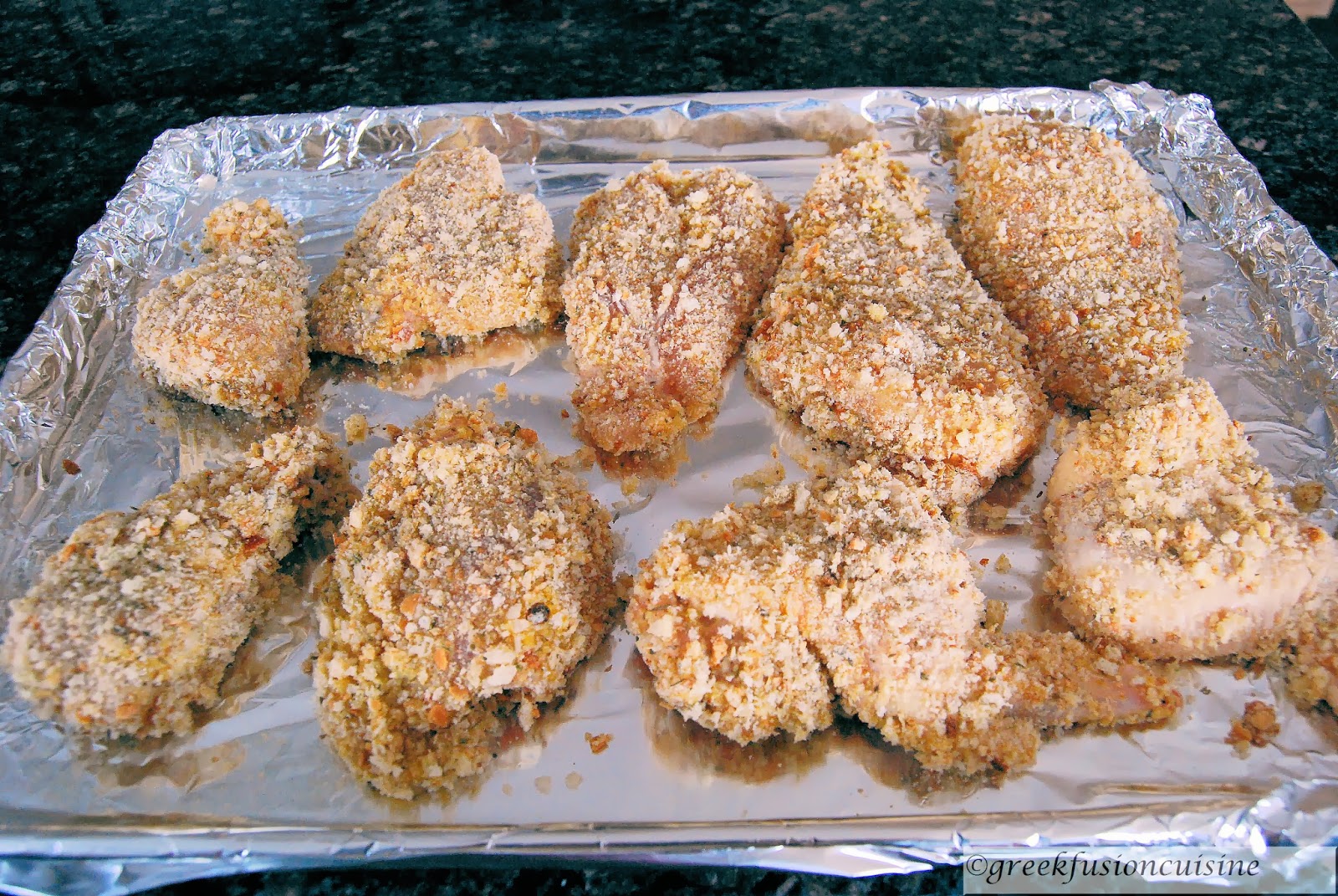 Greek Fusion Cuisine: Greek Style Oven Fried Chicken