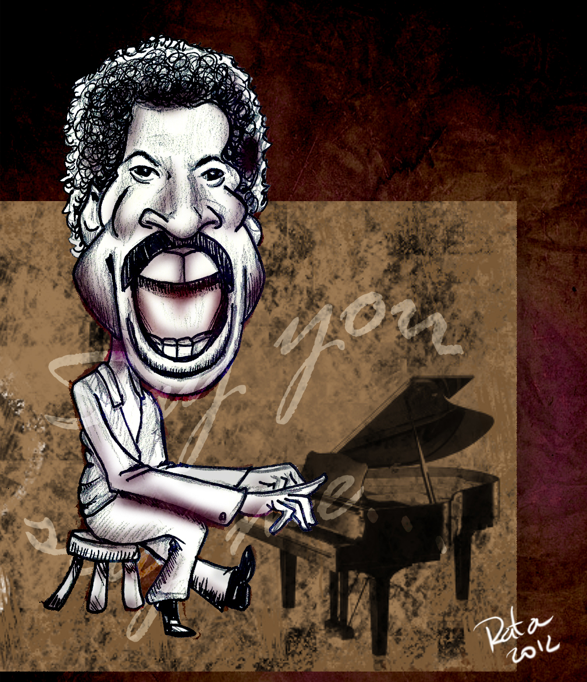Caricaturas, ilustrações e charges do Rata: Lionel Richie, o Wando das ...