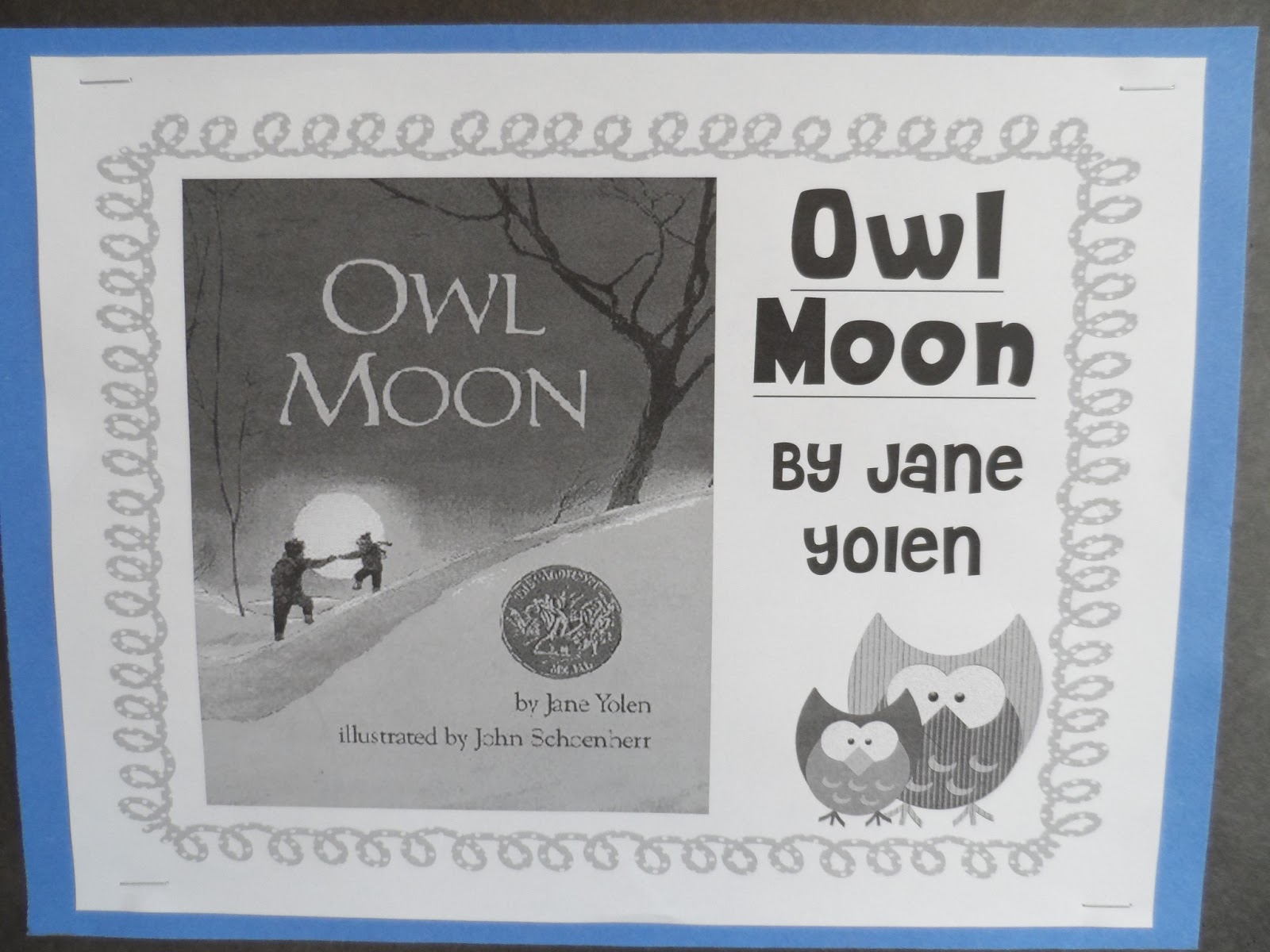 Confessions of a Primary Teacher: Owl Moon and Descriptive Writing