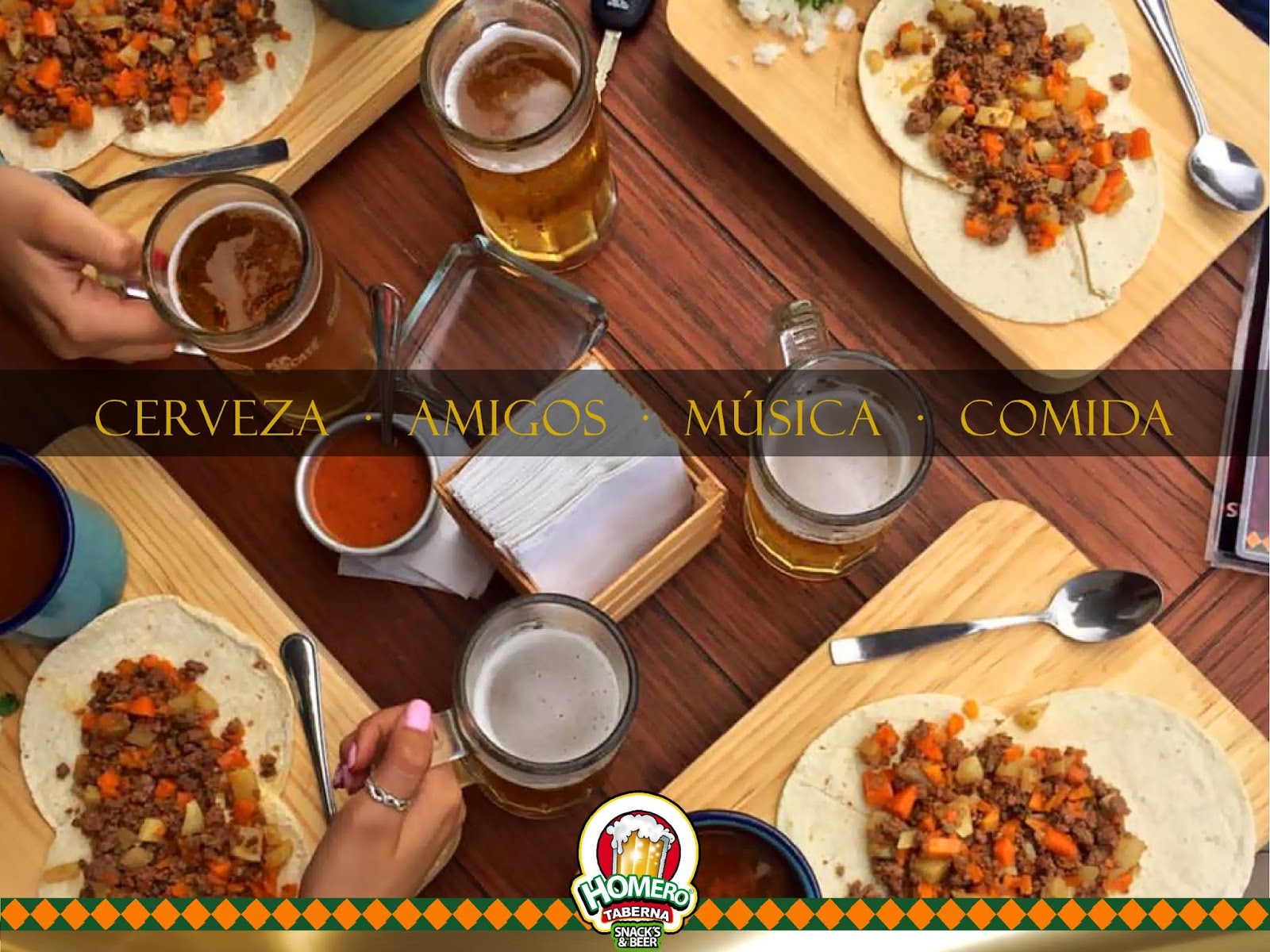 Homero Taberna Franquicia: Homero y la comida