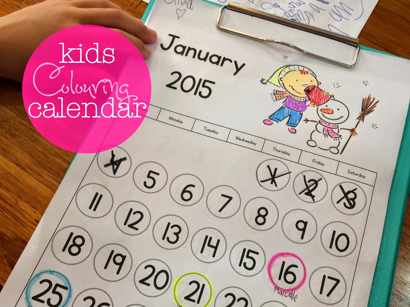 Random Crafting Adventures: DIY Colouring Calendars for Kids